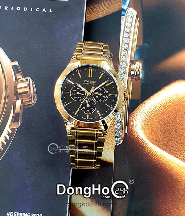 Casio MTP-V300G-1AUDF - Nam - Quartz (Pin) Dây Kim Loại - Chính Hãng