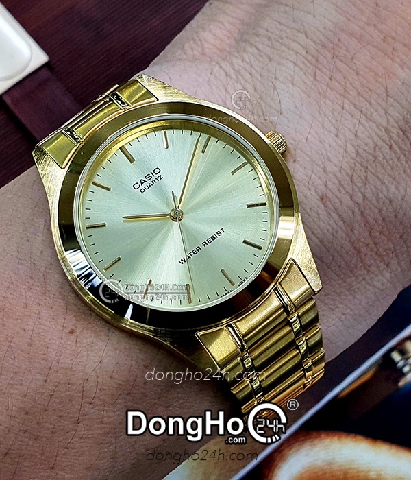 Đồng hồ Casio MTP-1128N-9A - Nam - Quartz (Pin) Dây Kim Loại - Chính Hãng