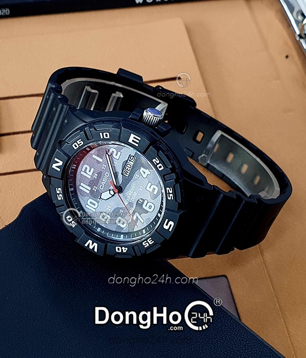 Đồng hồ Casio MRW-220HCM-1B - Nam - Quartz (Pin) Dây Cao Su - Chính Hãng